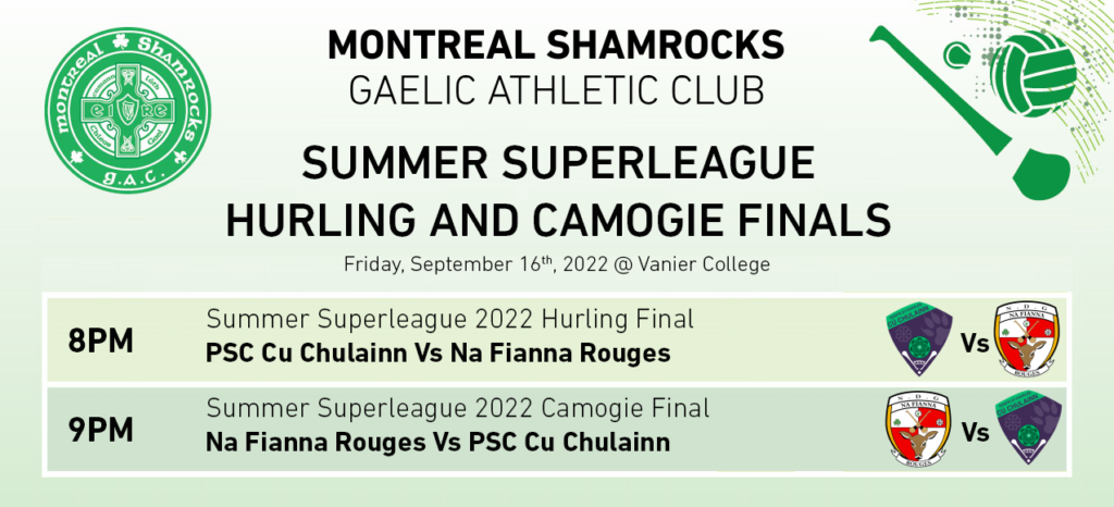 Summer Superleague 2022: Hurling and Camogie Finals – Montreal Shamrocks